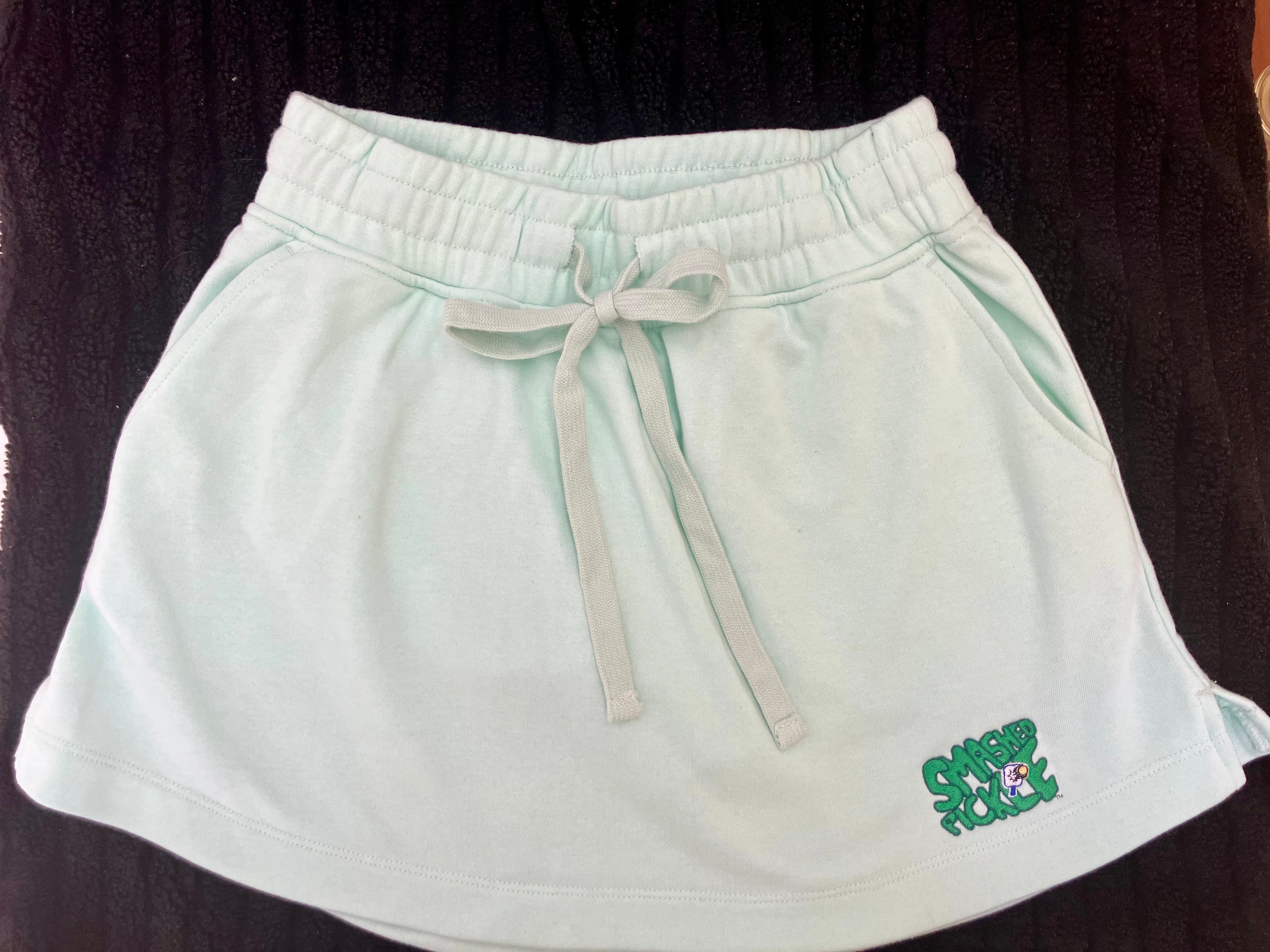 French Terry Short Skort - Fresh Mint – Smashed Pickle Sportswear